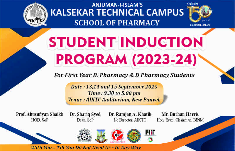 Induction programme for B & D pharmacy 2023 - School of Engineering And ...